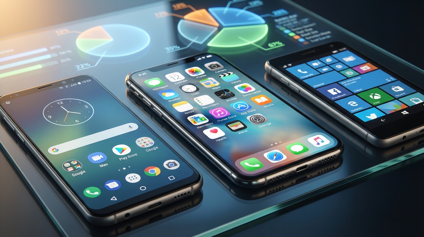 Quels systèmes d'exploitation dominent le marché des smartphones