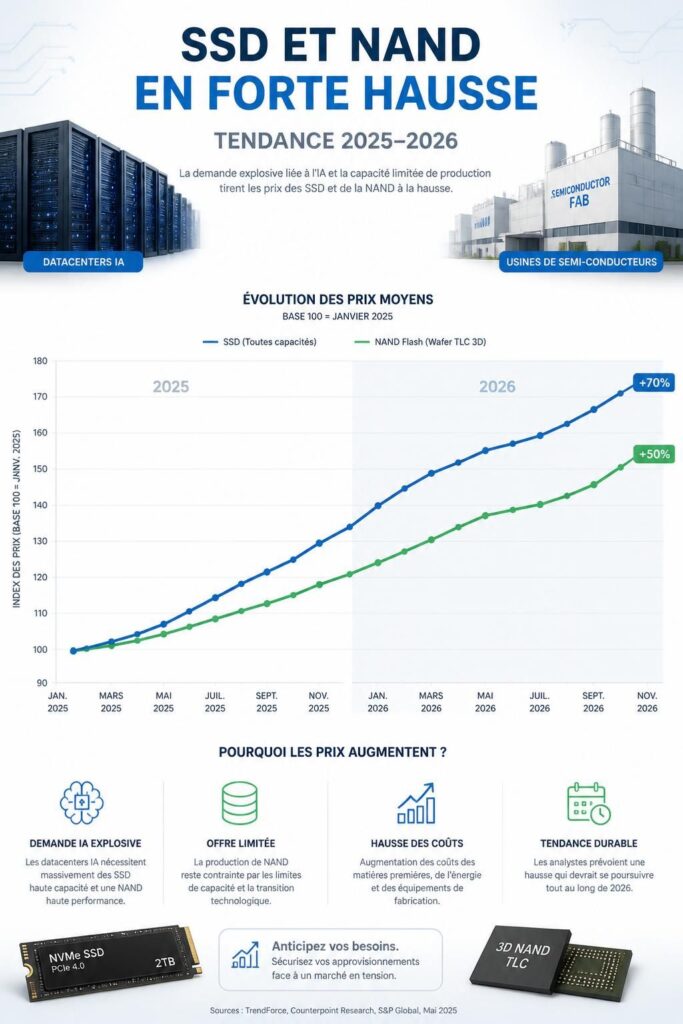 Faut-il acheter son SSD maintenant ou attendre la fin 2026